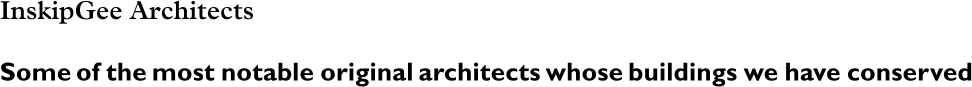 InskipGee - The Architects